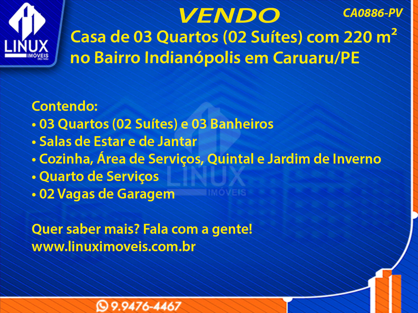 Casa no Bairro Indianópolis em Caruaru/PE à Venda por R$ 660.000