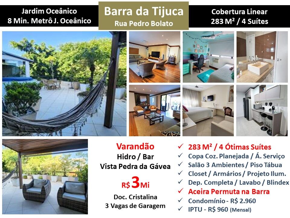 Cob Barra da Tijuca JO Pedro Bolato 283M² Linear
