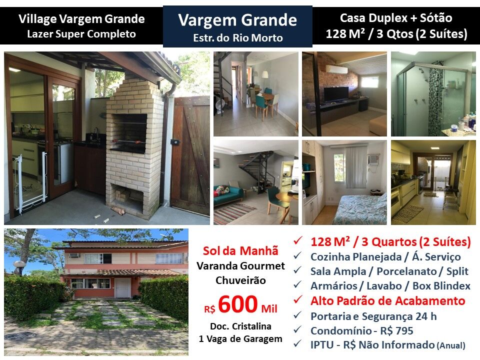 Casa Vargem Grande Village Vargem Grander 128M²