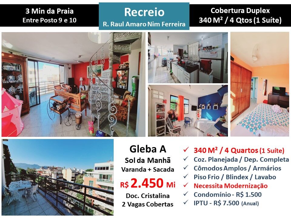 Cob Recreio Gleba A Praia Raul Amaro Nim Ferreira 340M²