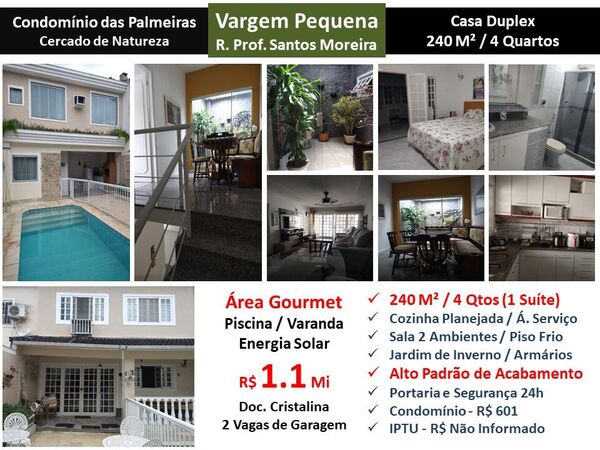 Casa Vargem Pequena das Palmeiras 240M²