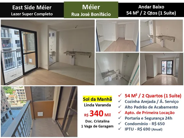 Apto Méier José Bonifácio East Side 54M²