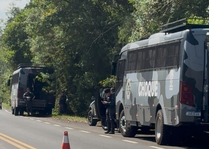 Tropa de choque marcou presença em ocupação do MST em Triunfo